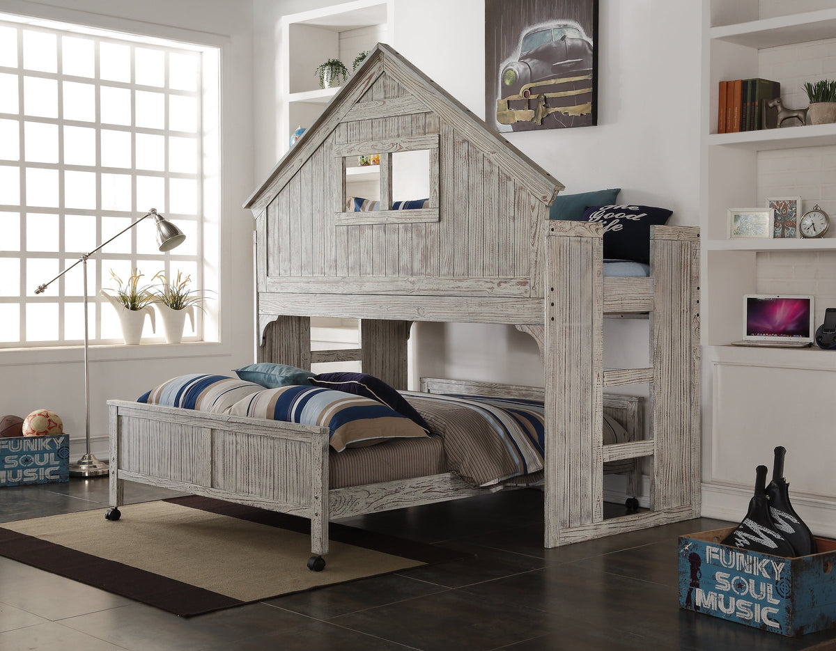 Riley Twin Over Full Tall Tree House Loft Bed – Lavender Moon Loft Beds